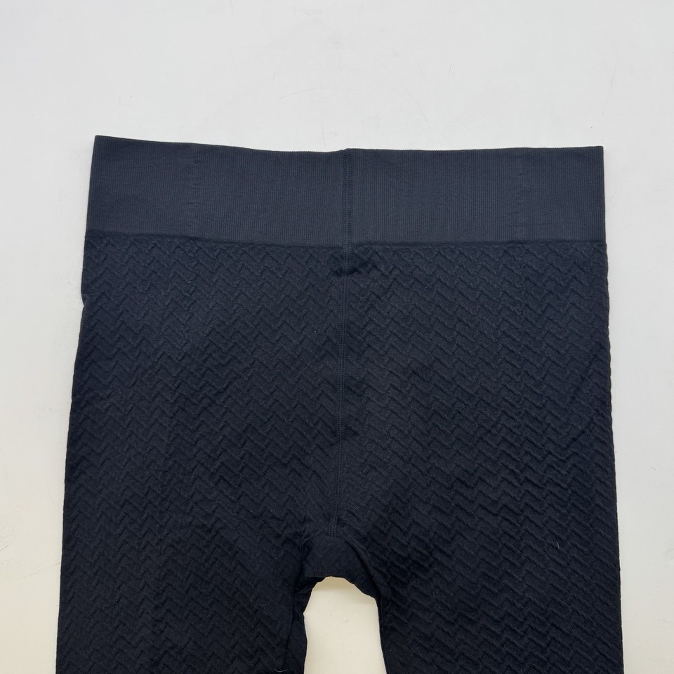 Addition Elle Women’s Textured Black Leggings stretch Size 1X | eBay