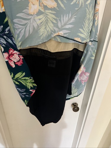 Women’s Avenue Size 26 Swim Dress Bathing Suit Green Hawaiian Floral ...