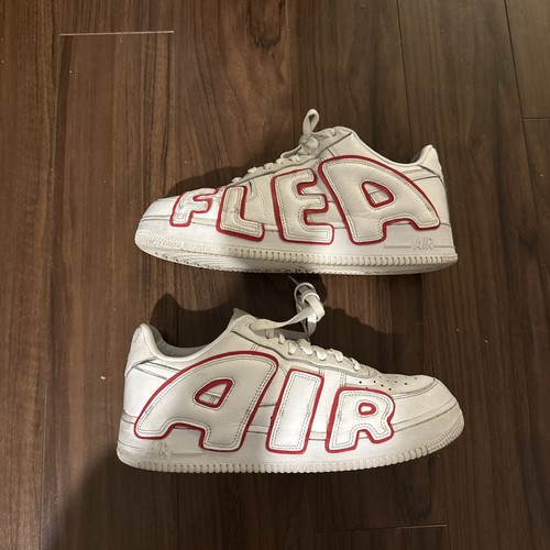 CPFM x Nike Air Force 1 White Red Size 9 No Box Used | eBay