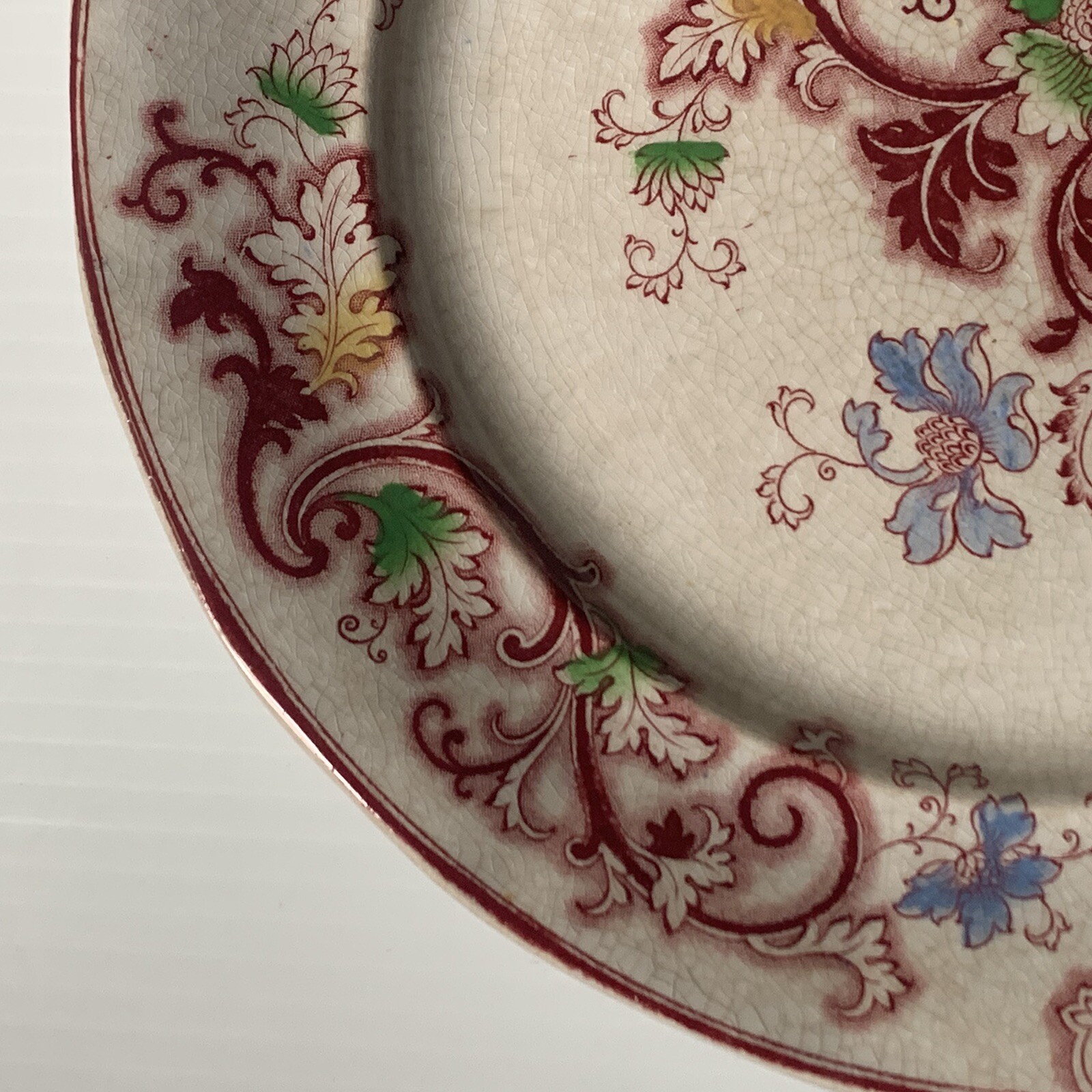 1845 - 1858 FRANCIS MORLEY AURORA MULBERRY PEARLWARE TRANSFERWARE PLATE ...