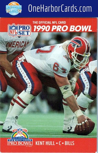 1990 Pro Set Cincinnati Buffalo Bills #345 Kent Hull | eBay