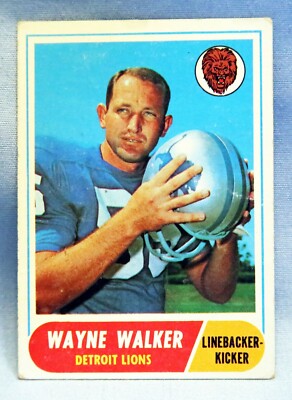 1968 Topps Wayne Walker #26 Detroit Lions EX+ | eBay
