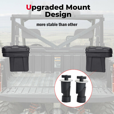 2Pcs UTV Rear Cargo Storage Box for Polaris Ranger XP 570 900 1000 Crew ...