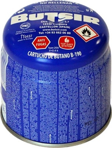 Cartucho Gas 190 G con Valvula Butsir 10 CARTUCHOS | eBay