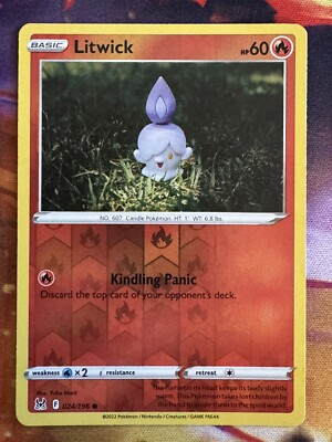 Pokémon TCG Litwick SWSH: Lost Origin 024/196 Reverse Holo Common | eBay