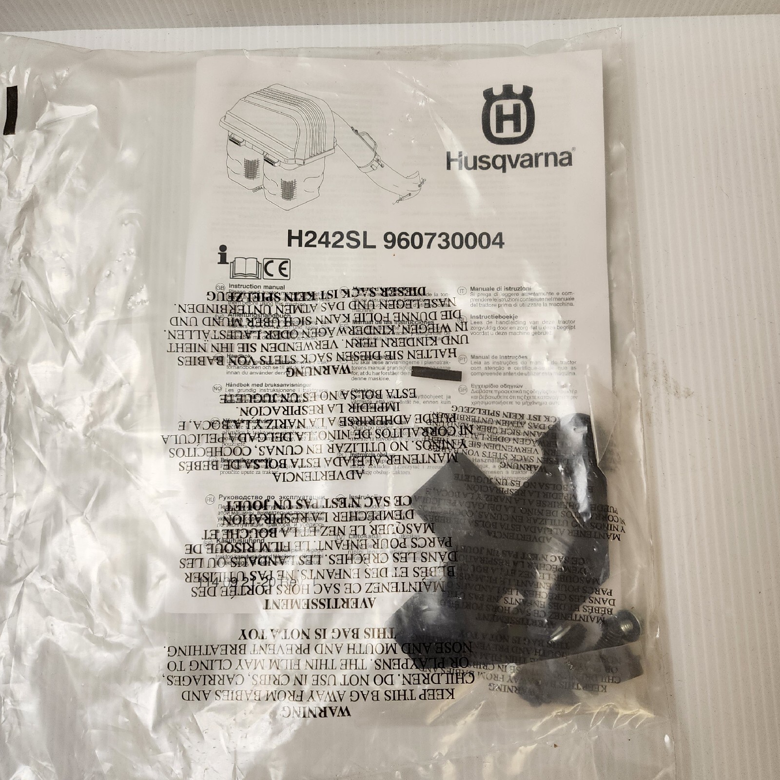 Husqvarna H242SL 2 Bin 42in Lawn Tractor Grass Catcher for sale online ...