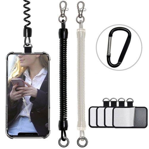 Rope Lanyard fixing Piece Gasket Spring Lanyard Phone Holder Phone ...