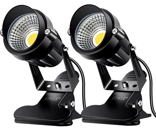 2 Spot Lights Clamp Indoor Spotlights, 7W Clip on Lights Daylight White ...