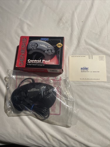 Sega Genesis Control Pad Controller Authentic Official 1993 New In Box ...