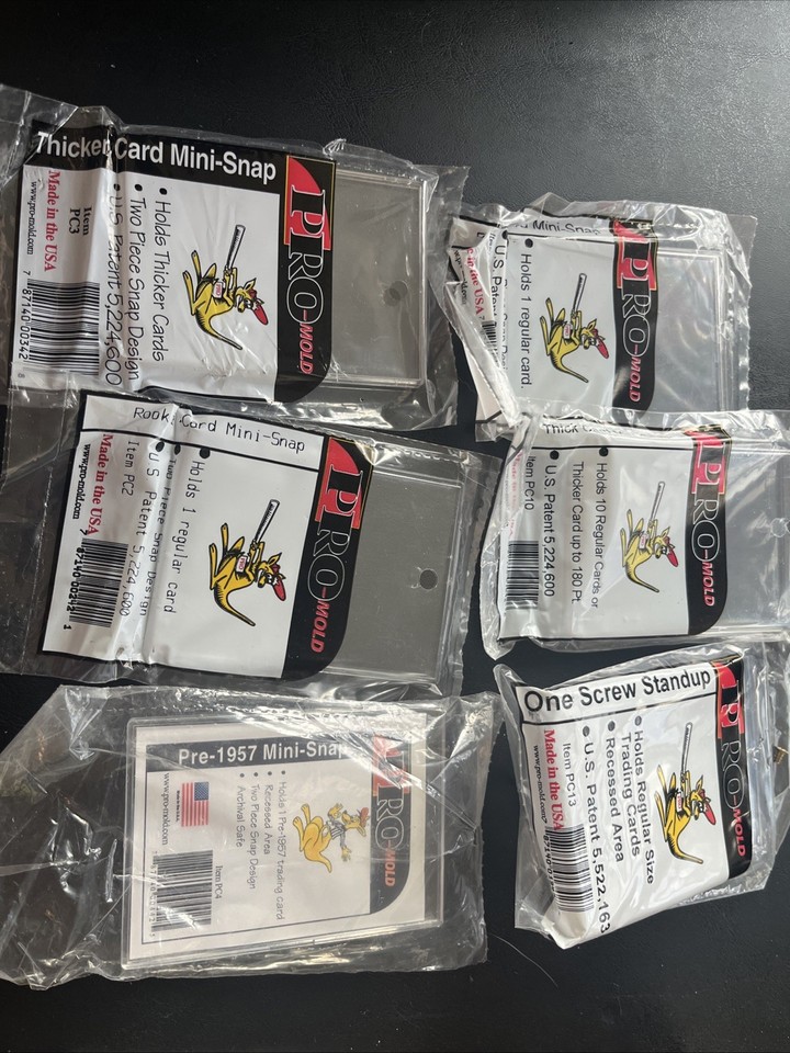Pro Mold Card Holder Lot Of 11 Assorted Types + Puck Square | eBay UK