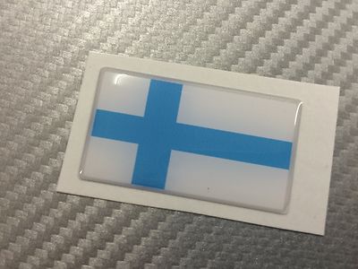 Adhesive Flag 3D Resin Bond Finland 45 X 25 MM | eBay UK