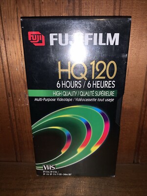 FUJIFILM HQ 120 6 HOURS HIGH QUALITY MULTI-PURPOSE VIDEOTAPE VHS NEW ...