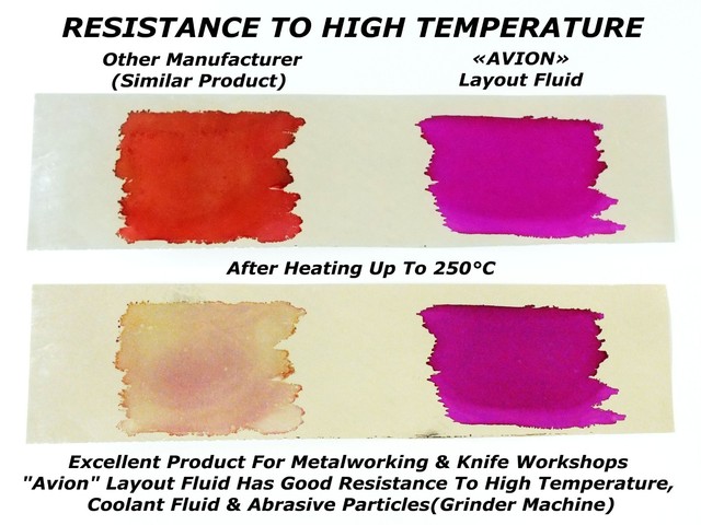 Engineers Layout Fluid Marking Dye for Steel Red 4 Oz Brush in Cap ("as ...