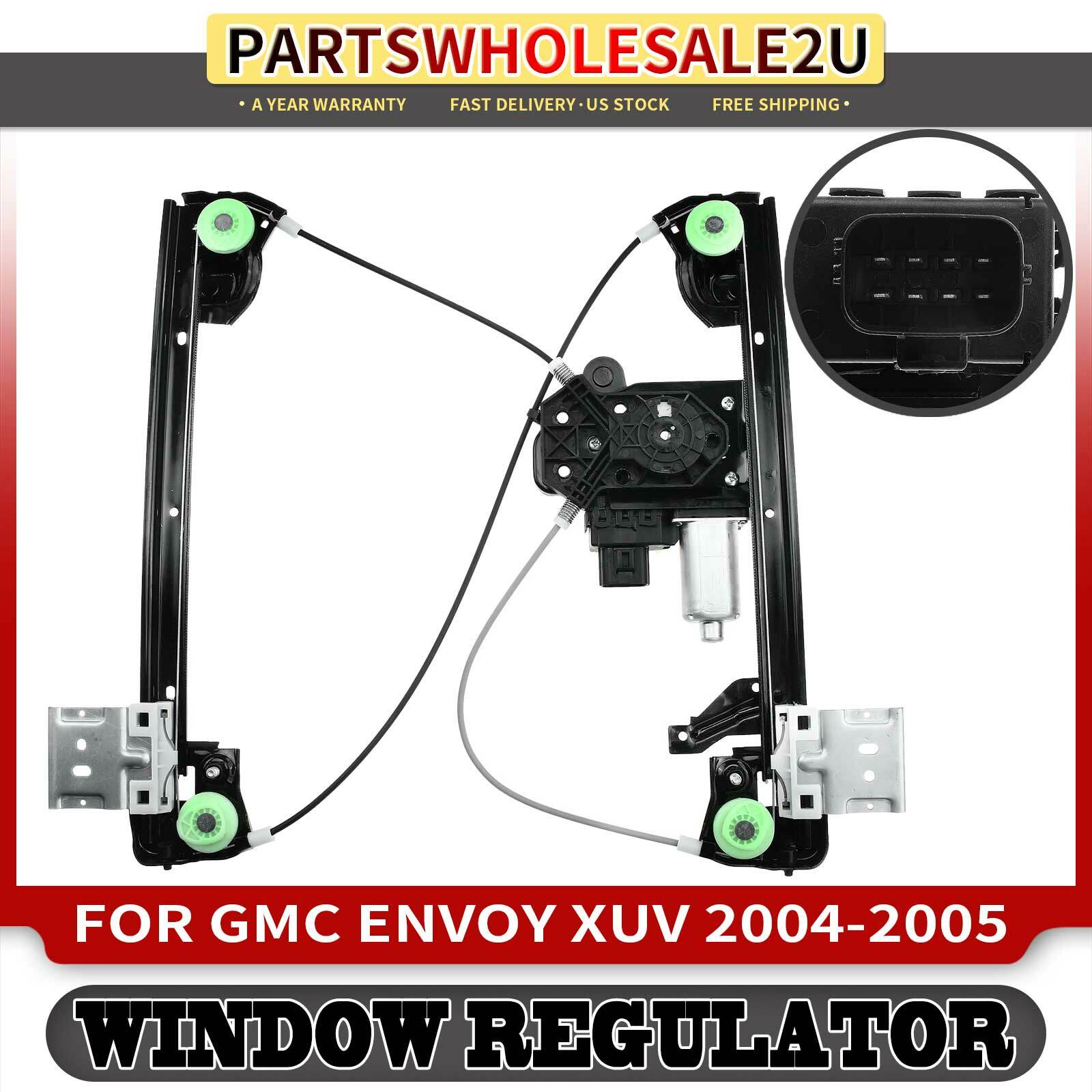 Midgate Power Window Regulator with Motor for GMC Envoy XUV 2004 2005 ...
