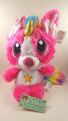Fiesta Mystic Puppy 12" Plush Unicorn Rainbow Stuffed Animal Toy Cute ...