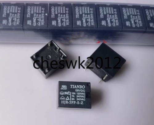 10 PCS NEW HJR-3FF-S-Z 9VDC Tianbo Relay 5-pin 10A | eBay