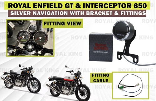 Royal Enfield Gt & Interceptor "Silver Navigation Display Unit With ...