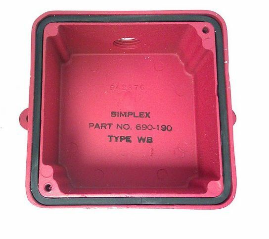 SIMPLEX WEATHERPROOF BOX 690-190 TYPE WB 1/2" PIPE TAP for sale online ...