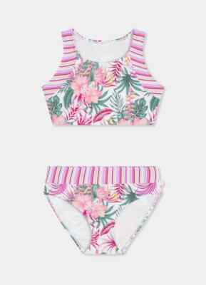 Seafolly Big Kids Island in the Sun Spliced Bikini Set L140959 Girls ...