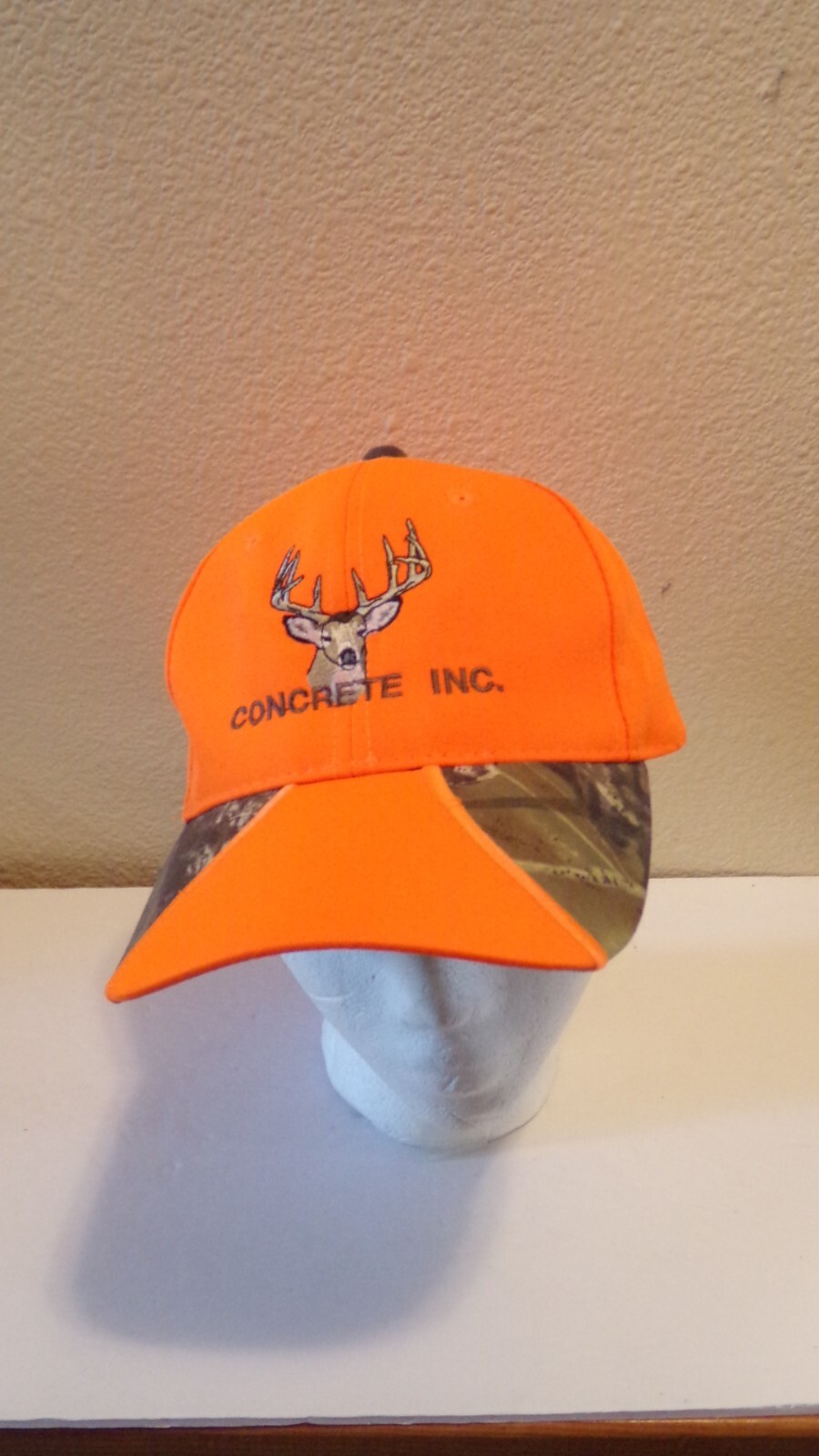 Concrete Inc. Deer Blaze Orange Hunting Cap Hat Camo … - Gem