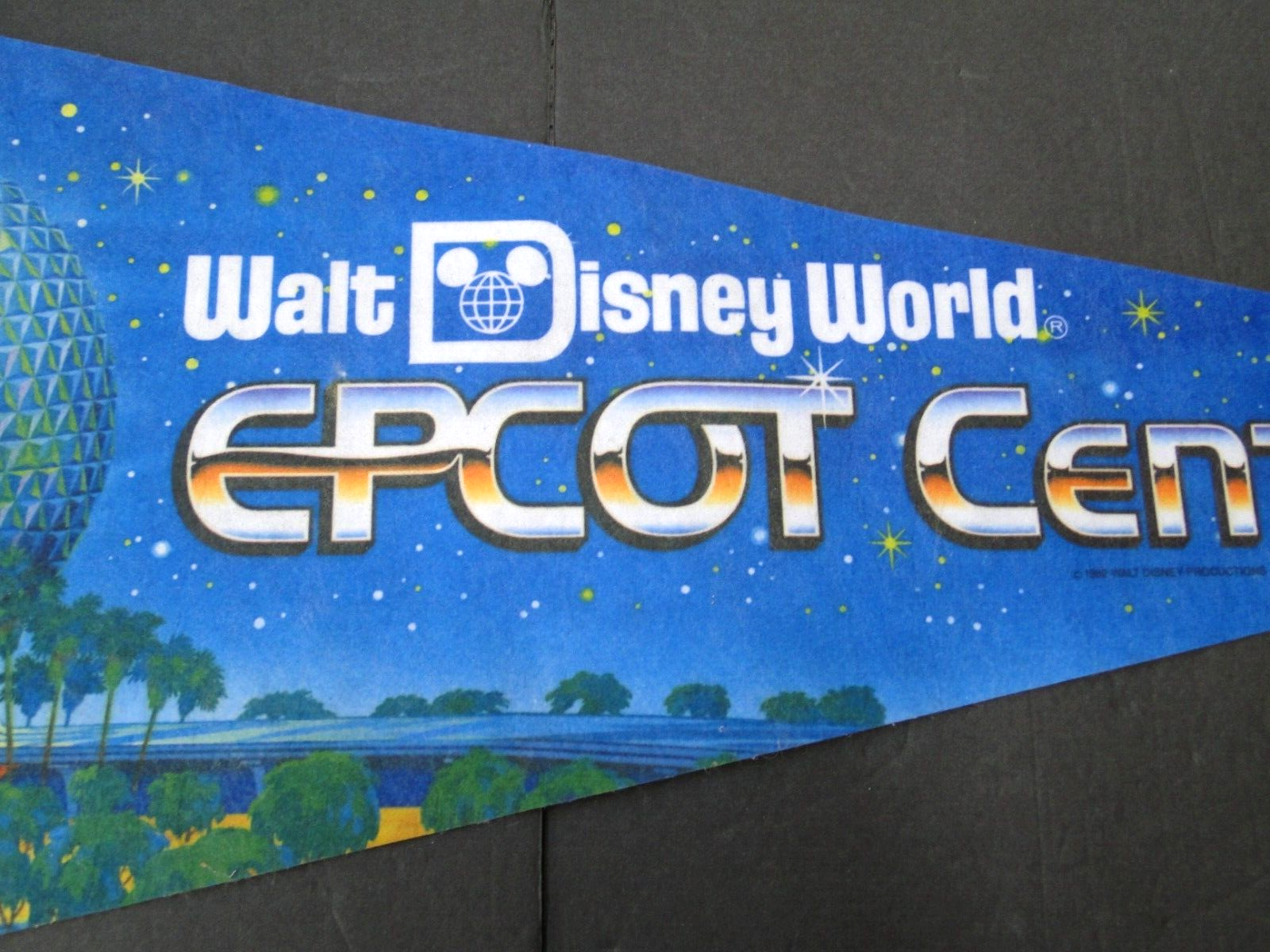 Vintage 1982 Walt Disney World Epcot Center Banner (Please Read ...