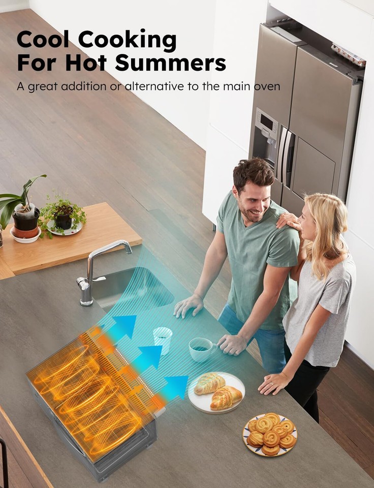 Nuwave Bravo XL Pro Air Fryer Toaster Oven, Improved 100% Super Convection, Quic | eBay