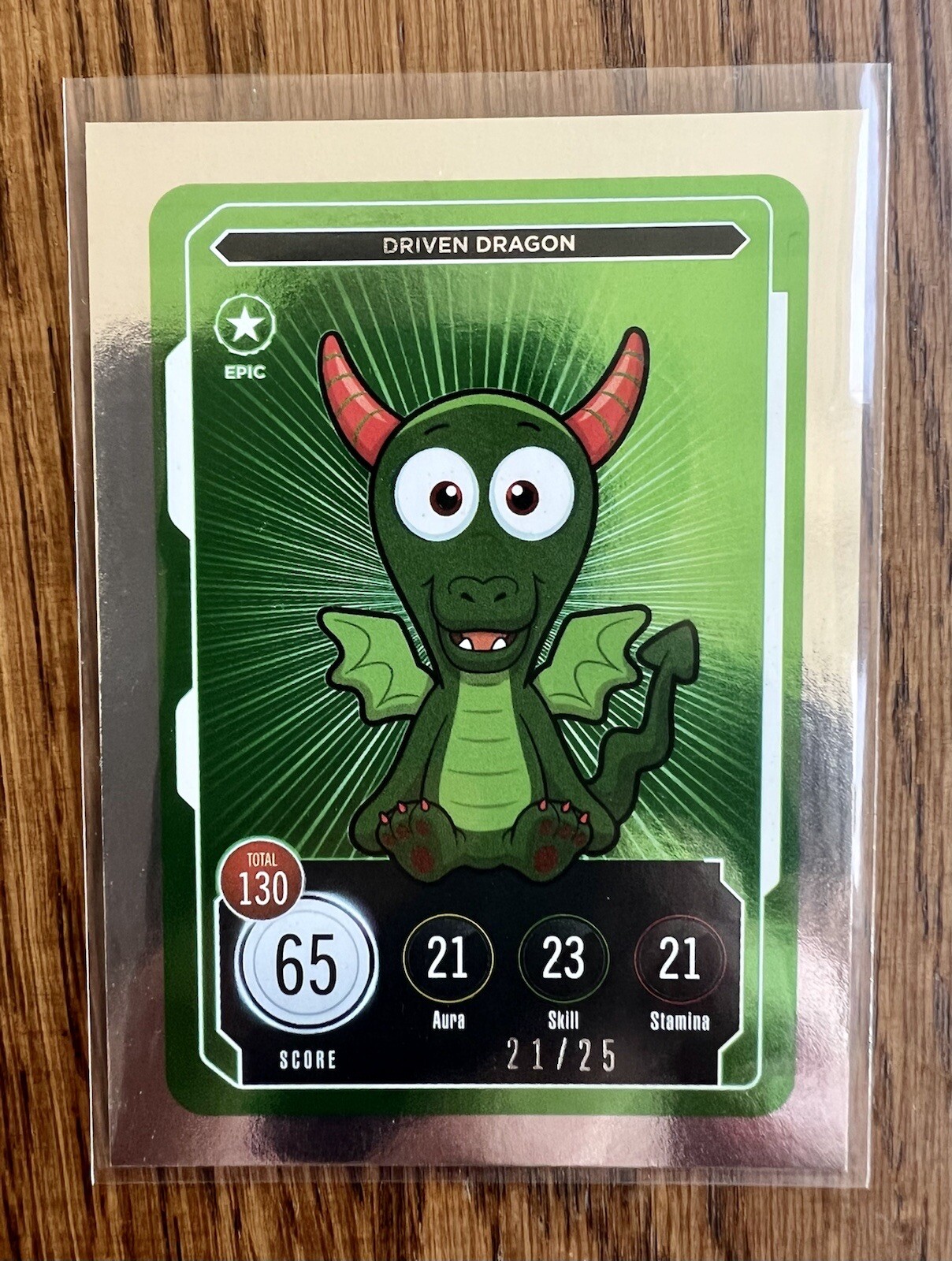 Veefriends Compete and Collect Trading Card - DRIVEN DRAGON (EPIC) 21/ ...