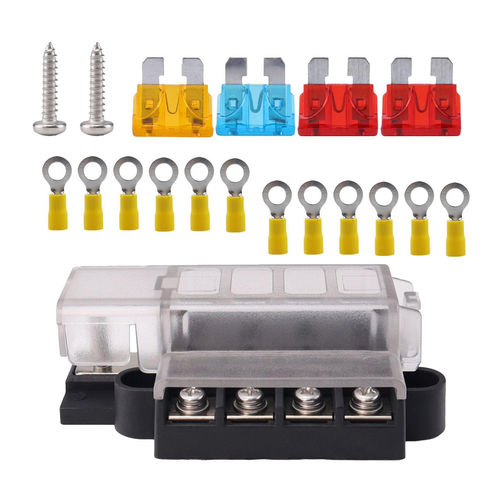 4 Way Fuse Box Fuse Holder 1 in 4 Out Easy to Install | eBay