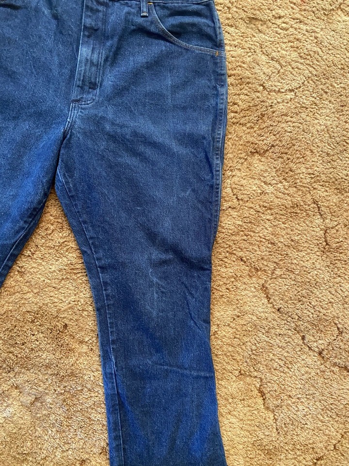 WRANGLER 40x30 COWBOY CUT RELAXED FIT Western Blue JEANS 945NAV Mens ...