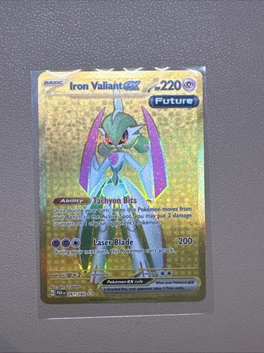 Pokémon TCG Iron Valiant EX Paradox Rift 261/182 Holo Hyper Rare for ...