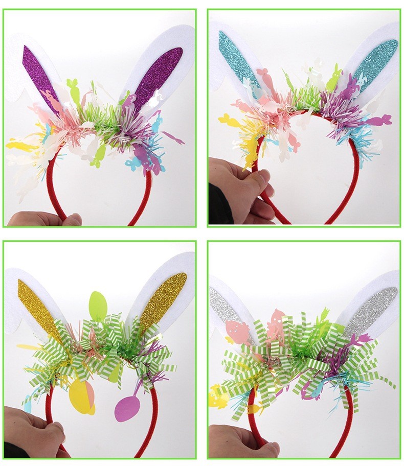5x Cartoon Rabbit Ears Headband Easter Bunny Decorative Hair Bands ...