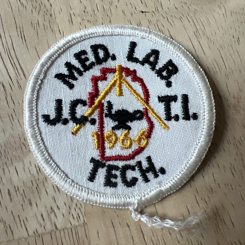 Vintage 1966 J. C. T. I Med. Lab Tech Patch | eBay