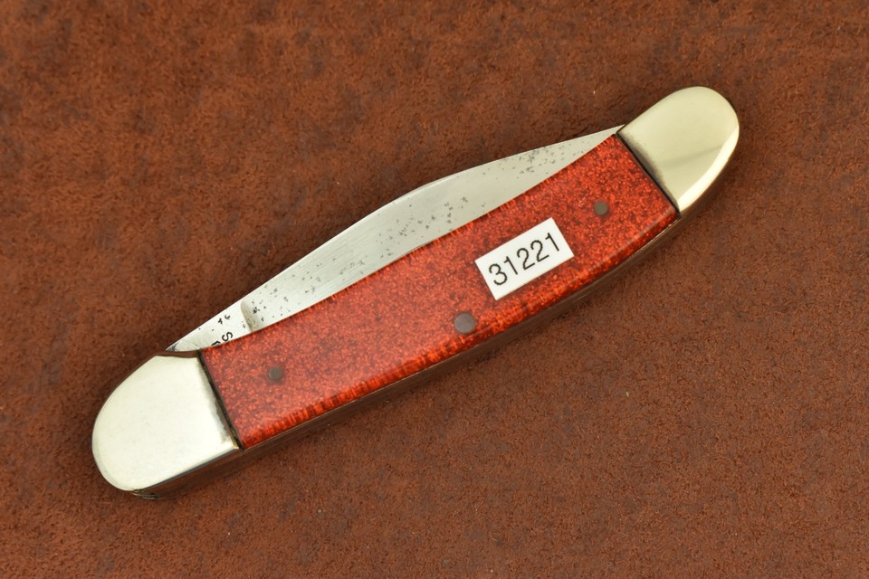 VINTAGE BUCK CREEK SOLINGEN GERMANY RED CHRISTMAS TREE COPPERHEAD KNIFE ...