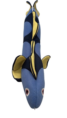 BIG JOE POOL PETZ Blue Clown Fish MEGAHH Beanbag 46" Squirting Swim Toy ...