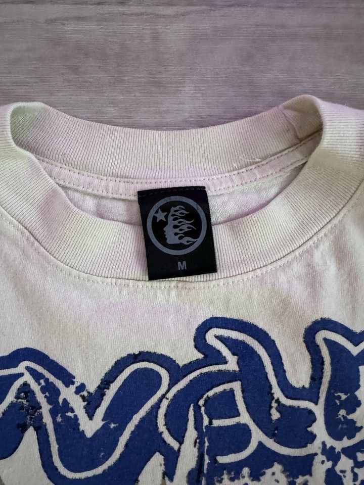 Hellstar Men's T-Shirt Blue Yoga Tee Size M Cropped Great Condition | eBay