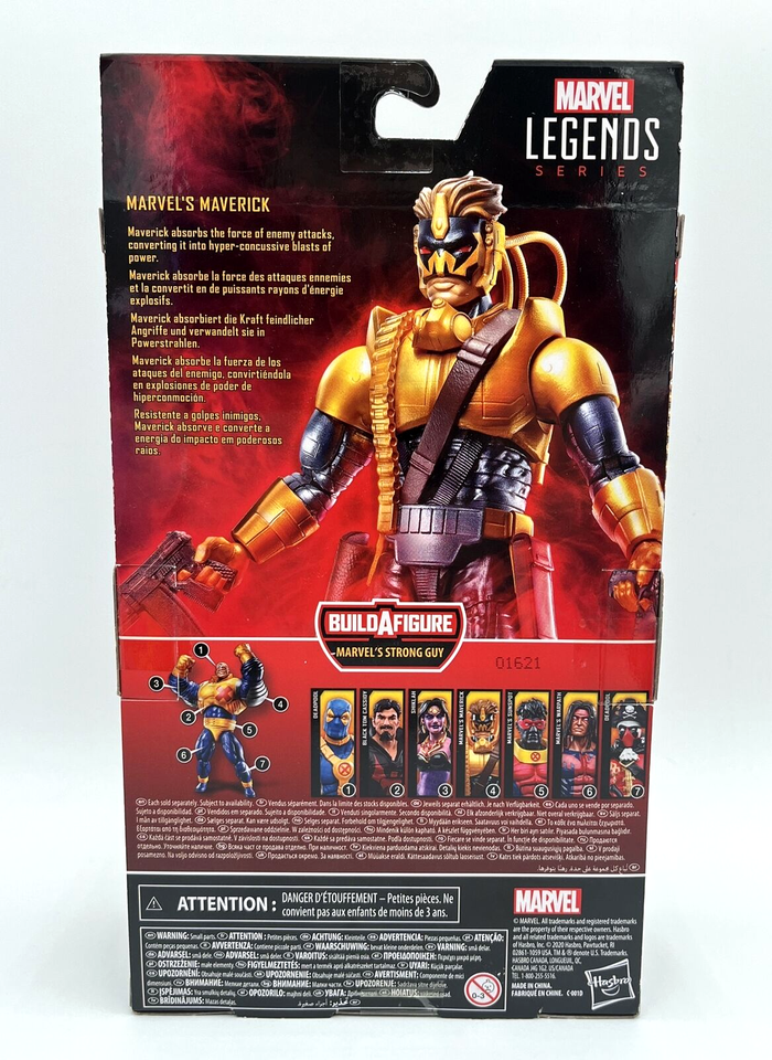 Marvel Legends Marvels Maverick Figure Team X BAF Build Strong Guy | eBay