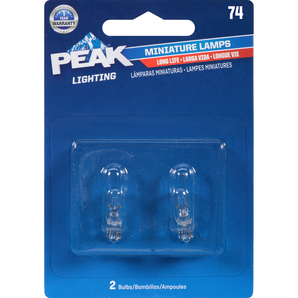 Instrument Panel Light Bulb-Base Peak 74LL-BPP for sale online | eBay