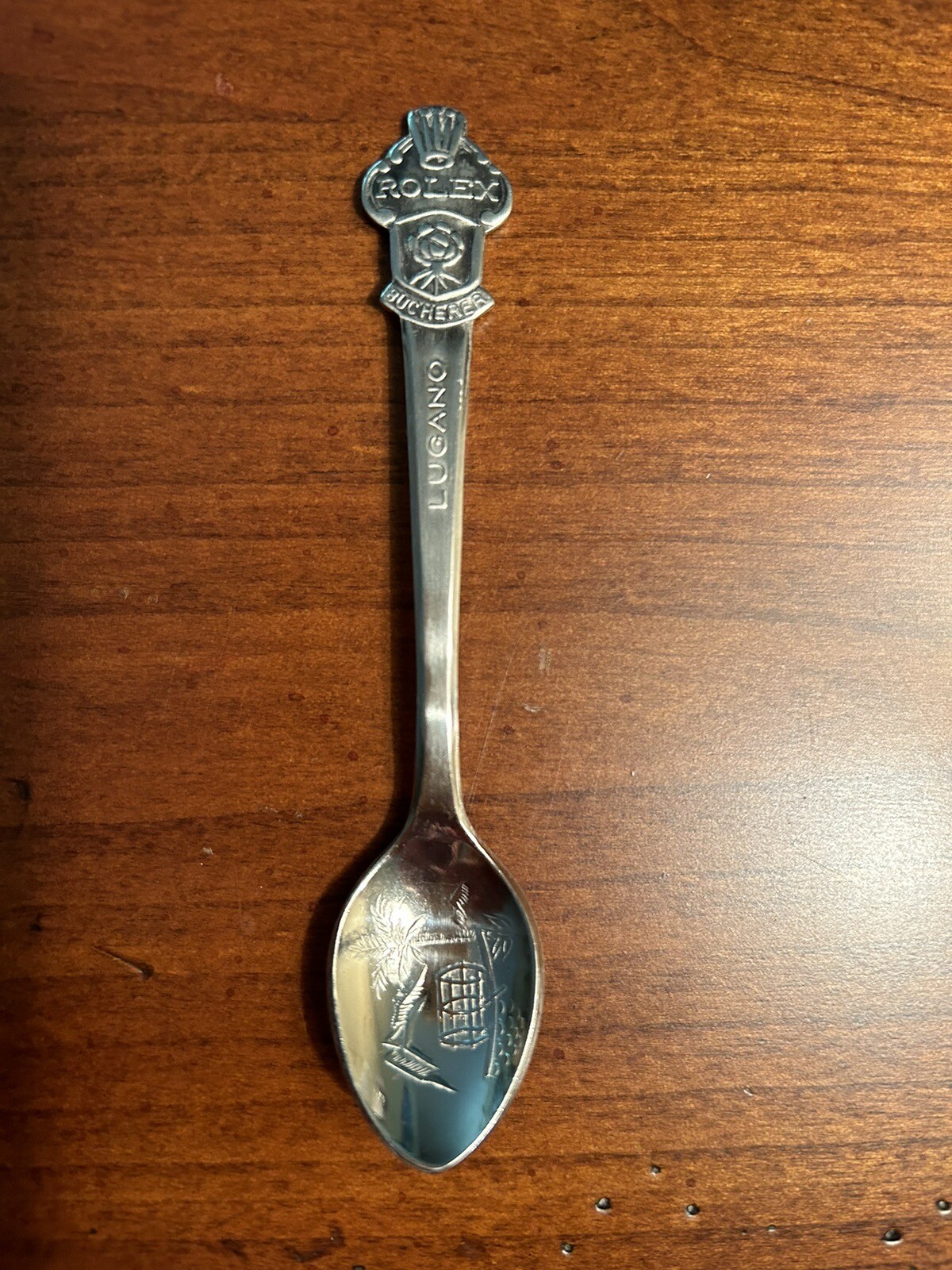Rolex Souvenir Spoon from CITY OF LUGANO BUCHERER OF SWITZERLAND 4.5 in ...
