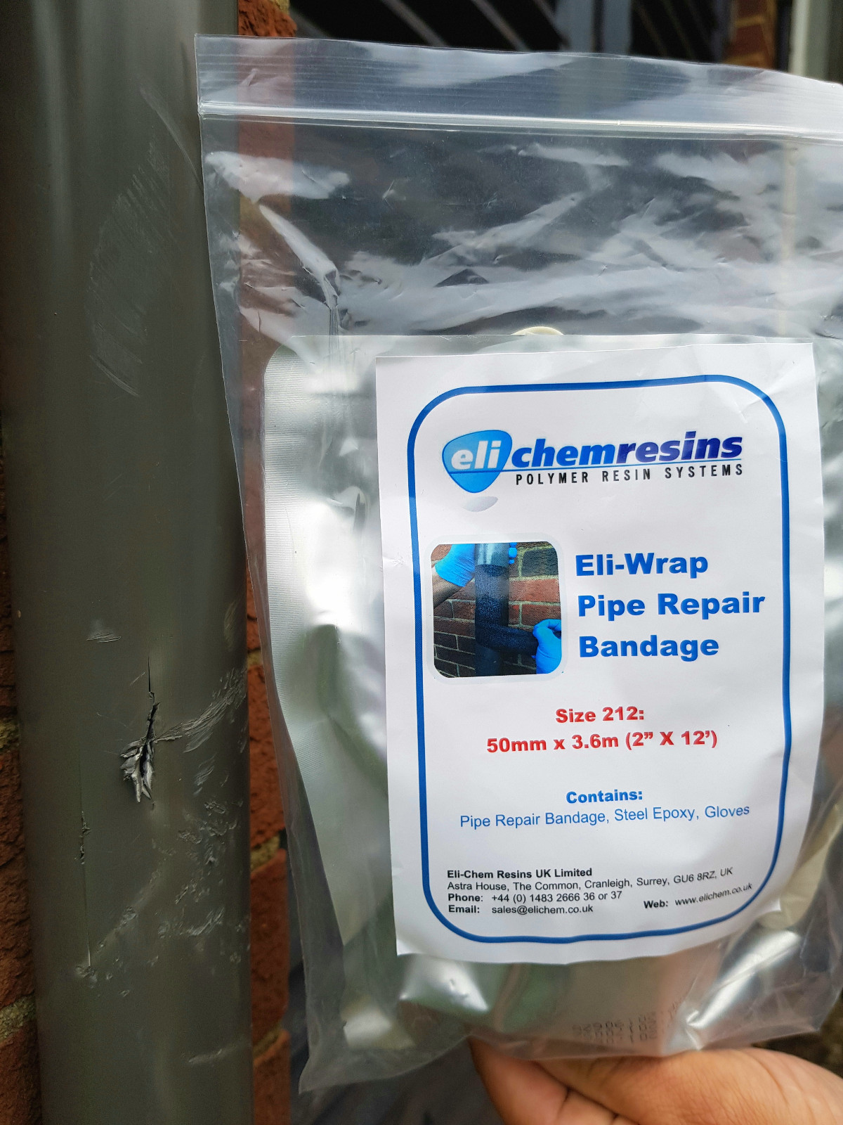 Pipe Repair Bandage - emergency pipe repair system that stops leaks ...