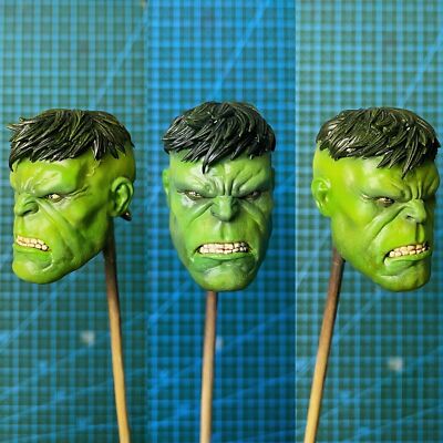 1/12 Painted Comics Hulk Bruce Banner Head Carved Fit 6'' dst Action ...