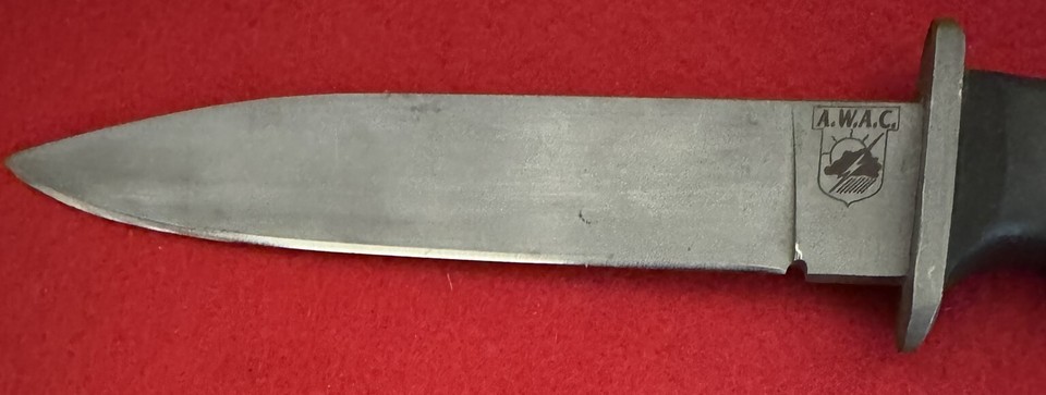 Vintage Blackjack Classic Blades, AWAC Fixed Blade Knife, Custom Sheath ...