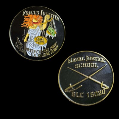 Naval Justice School Navy Challenge Coin US NAVY LAW JAG LADY JUSTICE ...