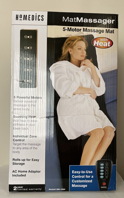 HoMedics Mat Full Body Massager With Heat 5 Powerful Motors 2x Exc ...
