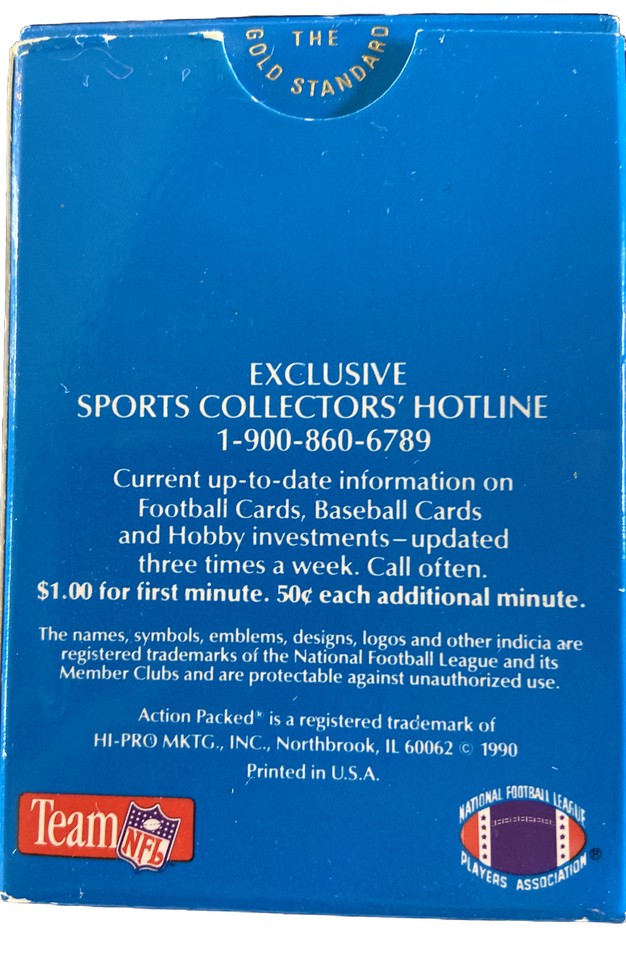 1990 Action Packed The All Madden Team 58 Card Set John Madden Football ...