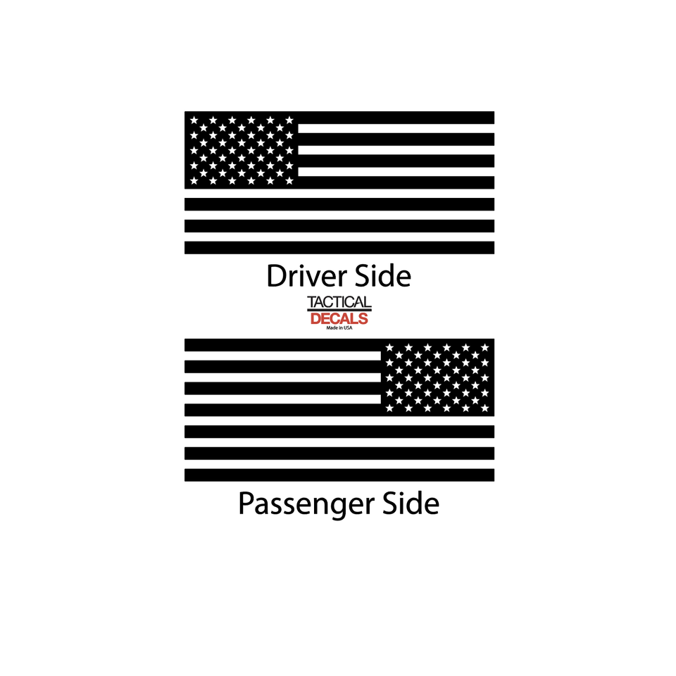 USA Flag Decals for Chevy Tahoe and GMC Yukon 3rd window 2007-2014 CT3 ...