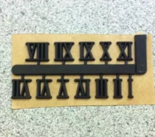 CLOCK NUMBERS BLACK SELF ADHESIVE 9MM HIGH ROMAN OR ARABIC | eBay Australia