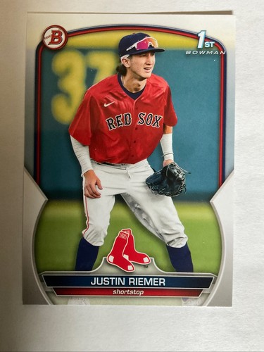 2023 Bowman Draft JUSTIN RIEMER 1st Bowman Card RC Boston RED SOX #BD ...