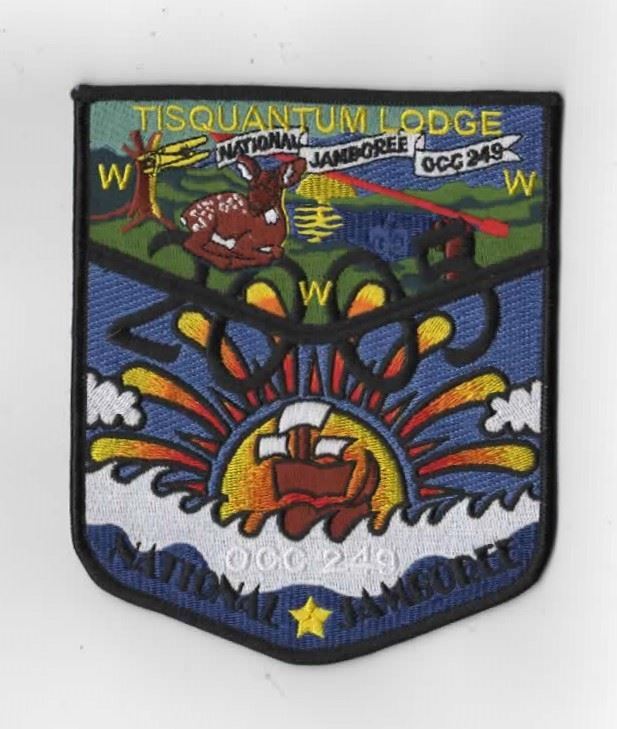 OA Tisquantum Lodge 164 National Jamboree WWW Flap BLK Bdr. OCC 249, MA ...