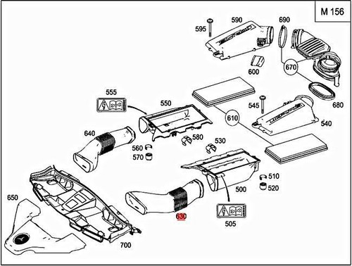 Genuine MERCEDES C204 S204 S212 W204 W212 C-CLASS W204 Hose 1560941582 ...