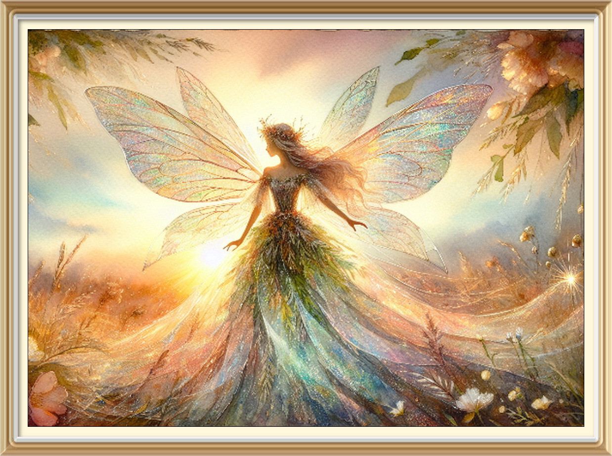 Brian Froud Style Wall Art Print Celtic Goddess Aibell Irish Fairy ...